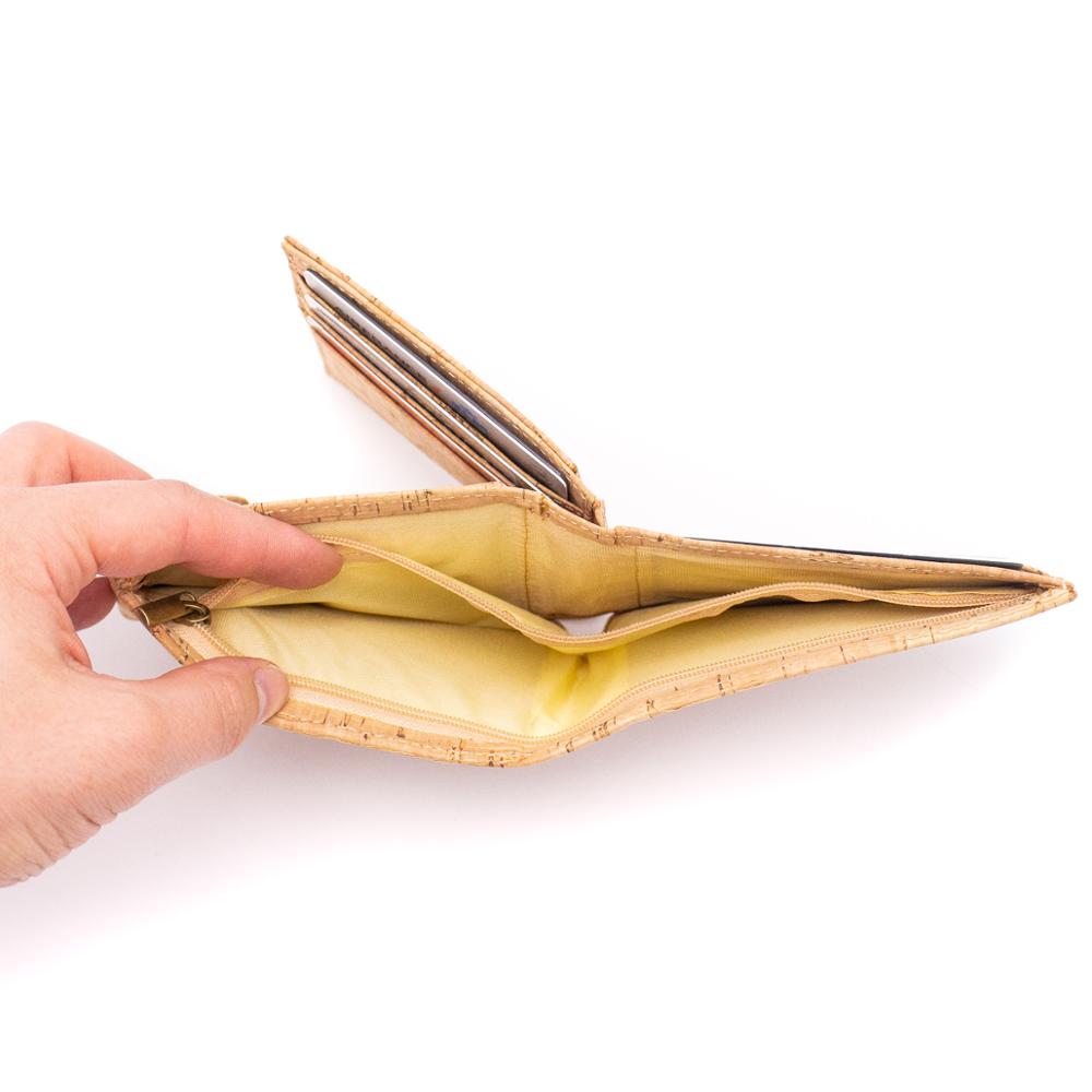 Natural rustic cork wallet for men BAG-610 – Grandado