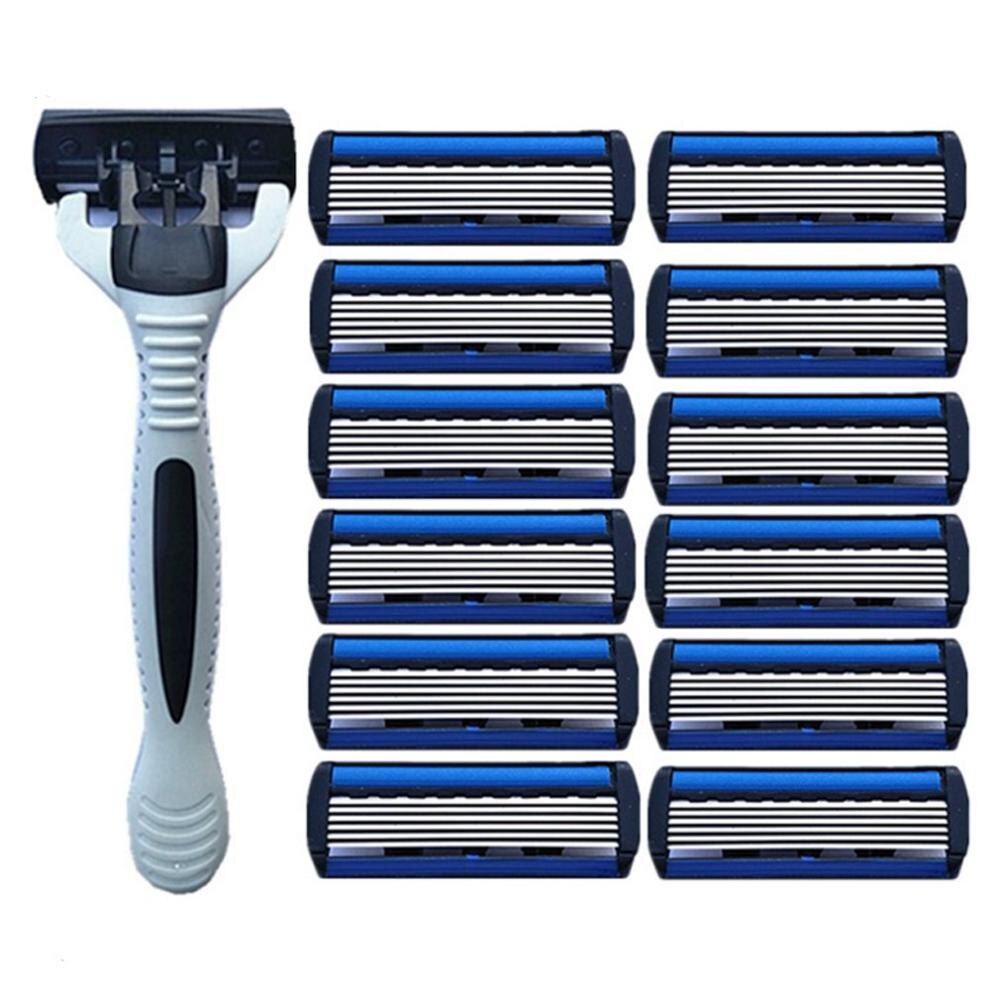 1pcs Beard Shaver Rack +12 pcs 6-Layer Blades Manu... – Grandado