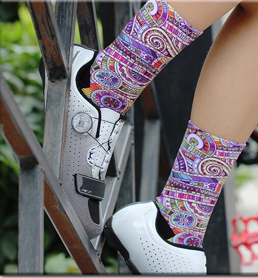 Pro team men women 3D printin cycling socks MTB bi... – Vicedeal