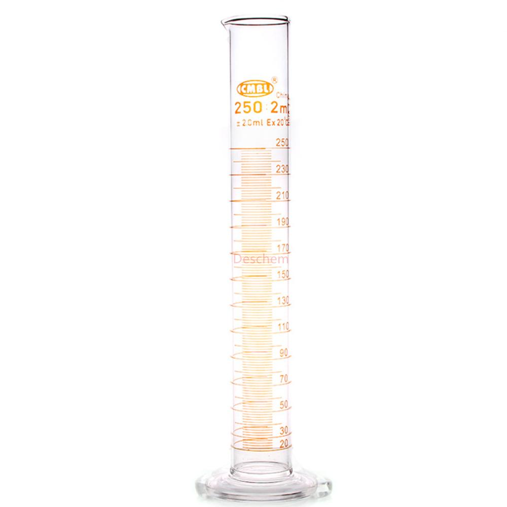 250ml Glass Measuring Cylinder With Graduation & S... – Grandado