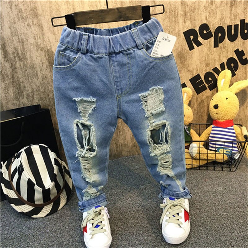 Baby boy hål jeans vår höst barn byxor koreanska b... – Vicedeal