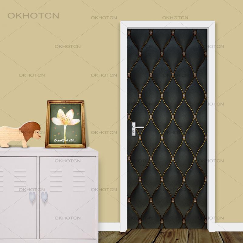 Door Stickers DIY 3D Mural Decal For Living Room B... – Vicedeal