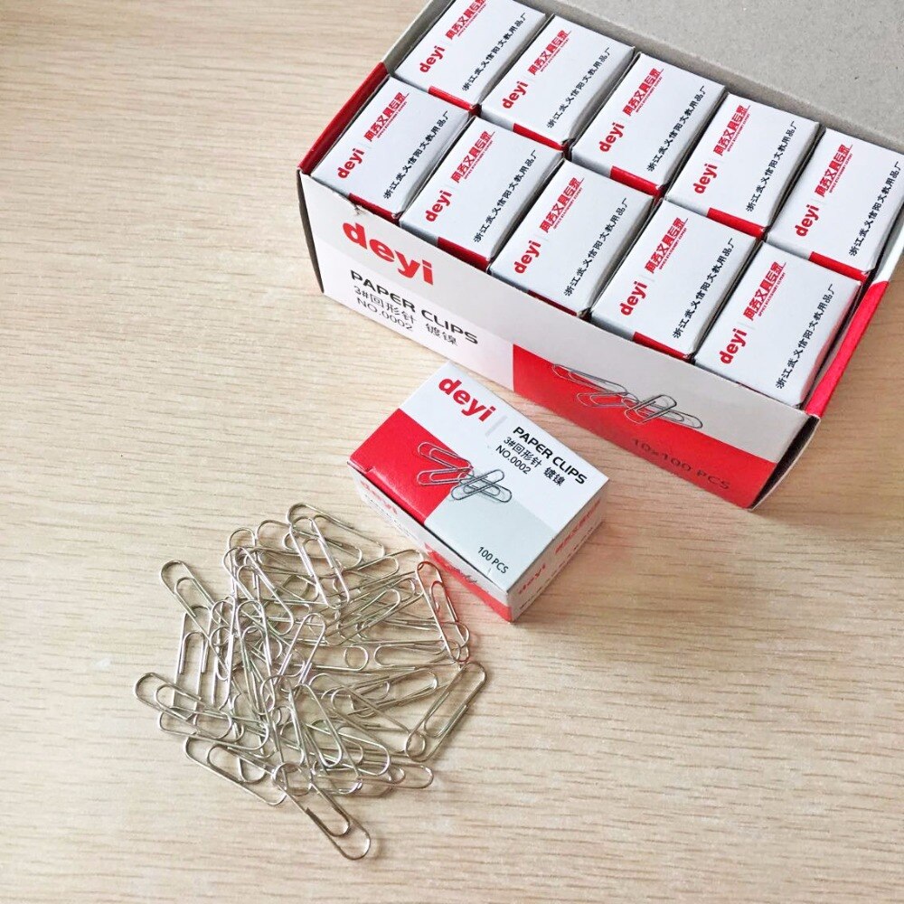 sliver metal paper clip 80pcs/pack metal clips off... – Grandado