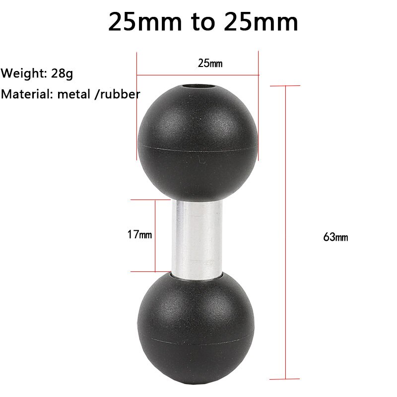25Mm Tot 15Mm/17Mm/25Mm Composiet Ball Adapter Voo... – Grandado