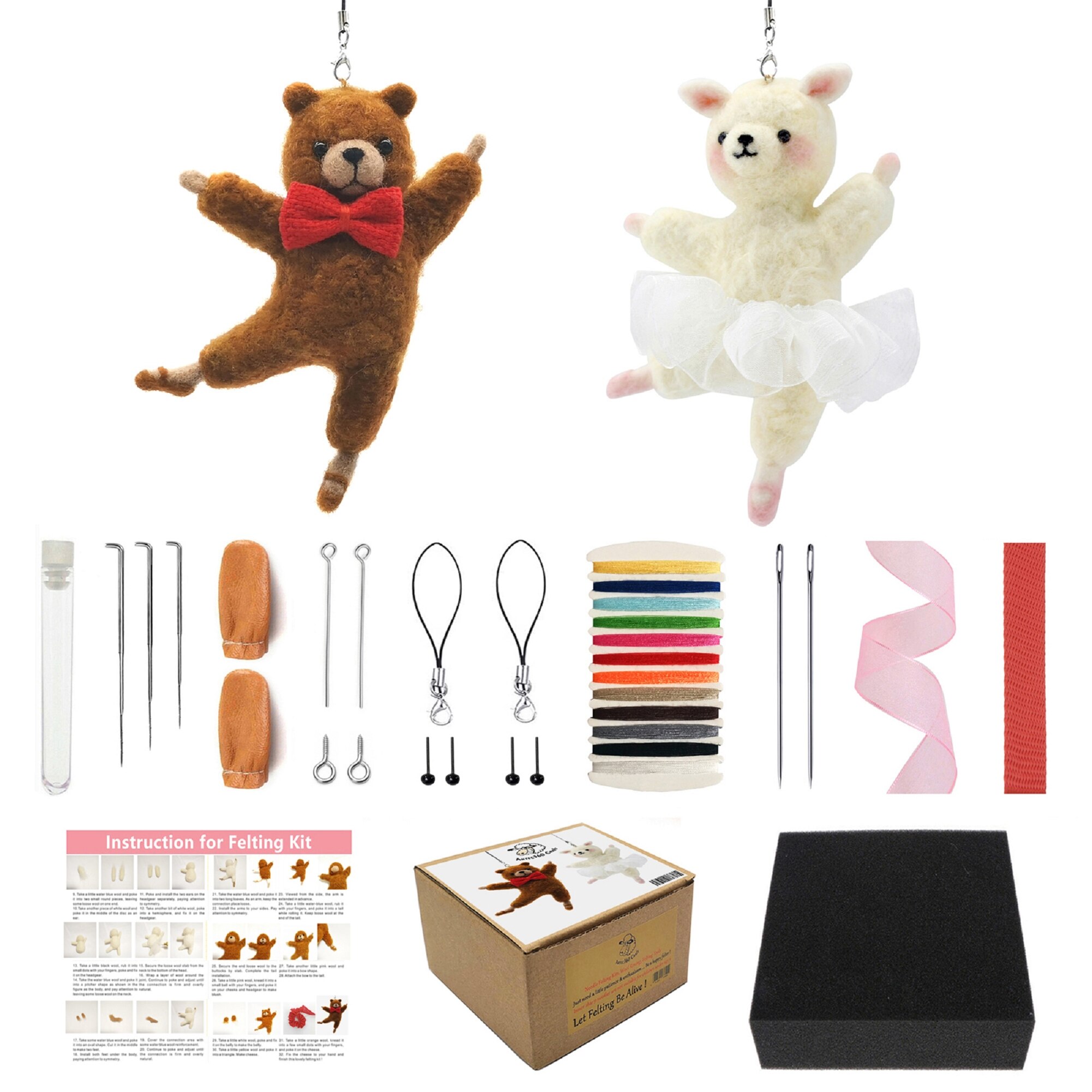Dancing Series Needle Felting Kit for Beginner, Fe... – Vicedeal