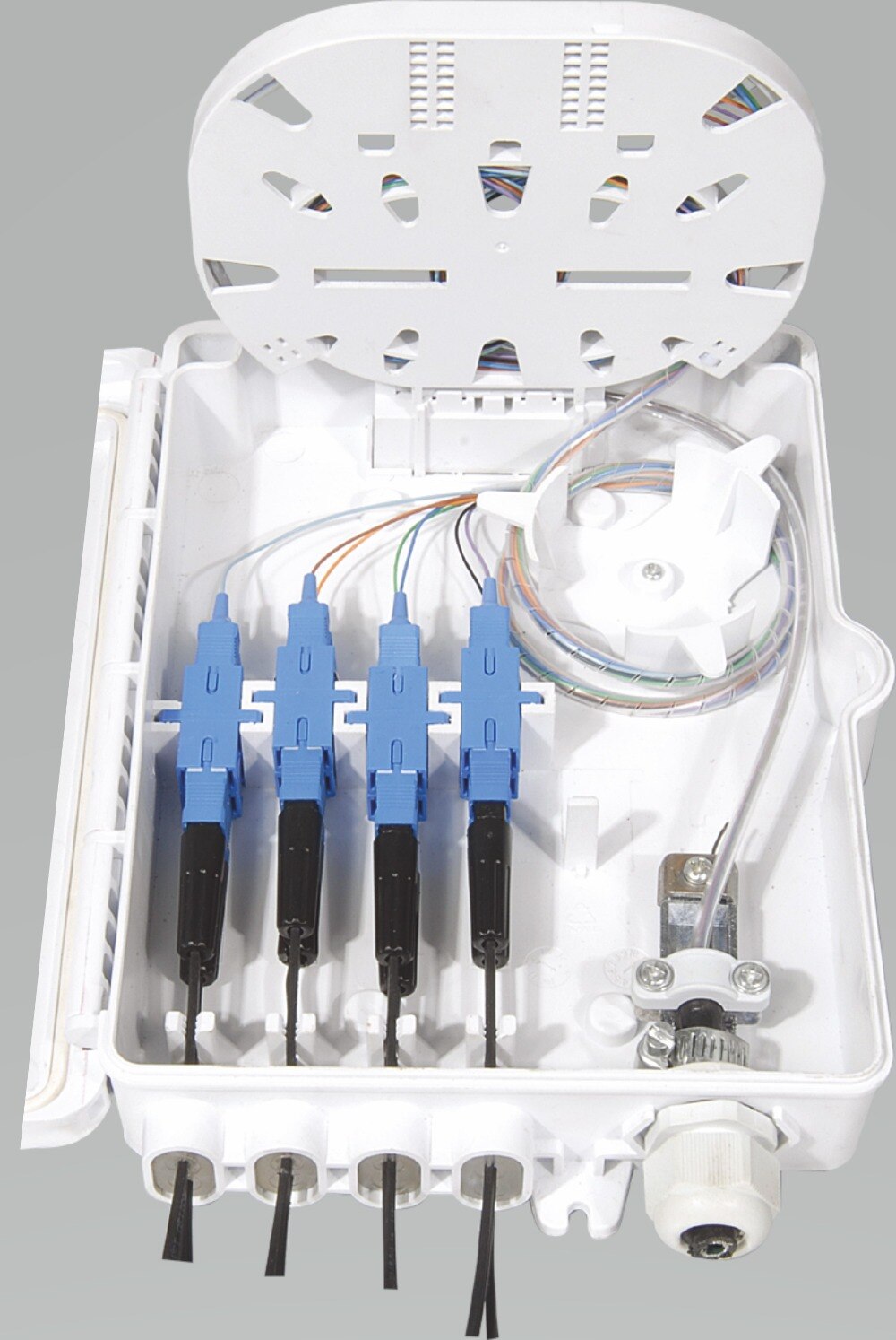FTTH 8 cores fiber Termination Box 8 port 8 channe... – Grandado