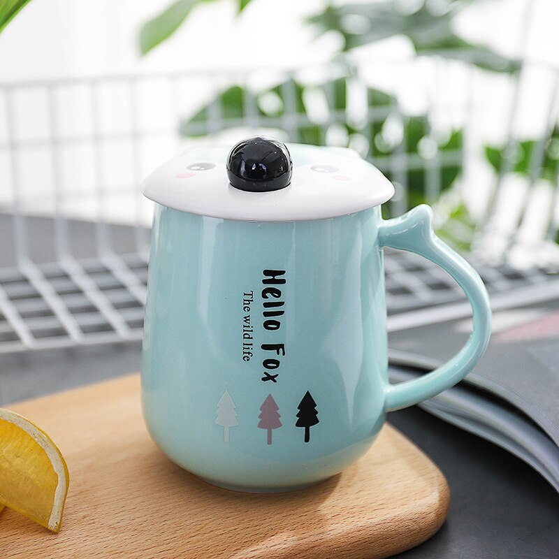 420ml Fox Shape Ceramic Mug Cartoon Animal Coffee ... – Grandado