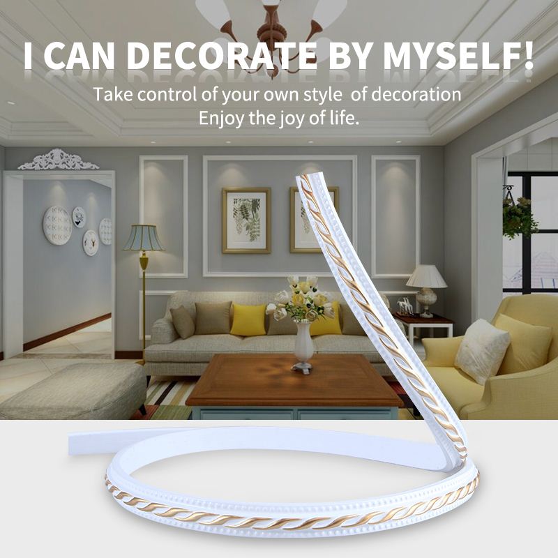 European PVC soft plaster line living room decorat... – Vicedeal