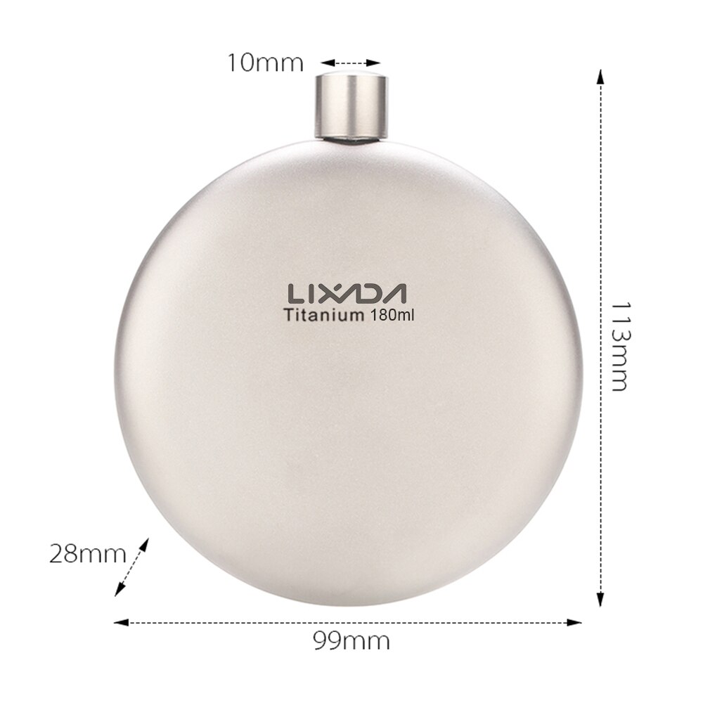 Lixada Lekvrij Titanium Fles Alcohol Whisky Wijn F... – Grandado