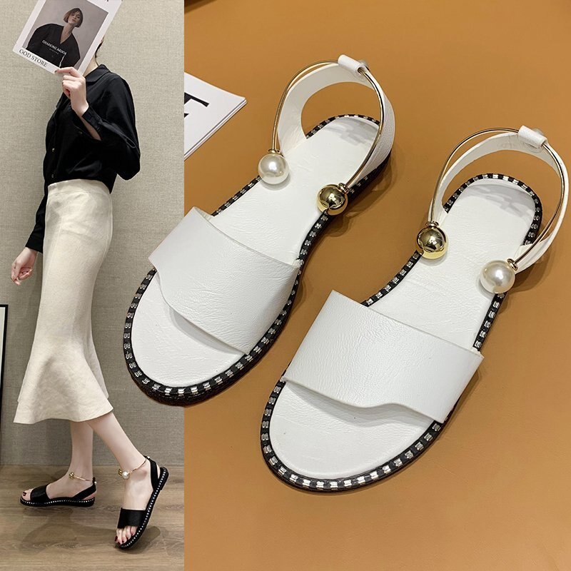 Women's shoes spring summer simple sandals flat ro... – Grandado