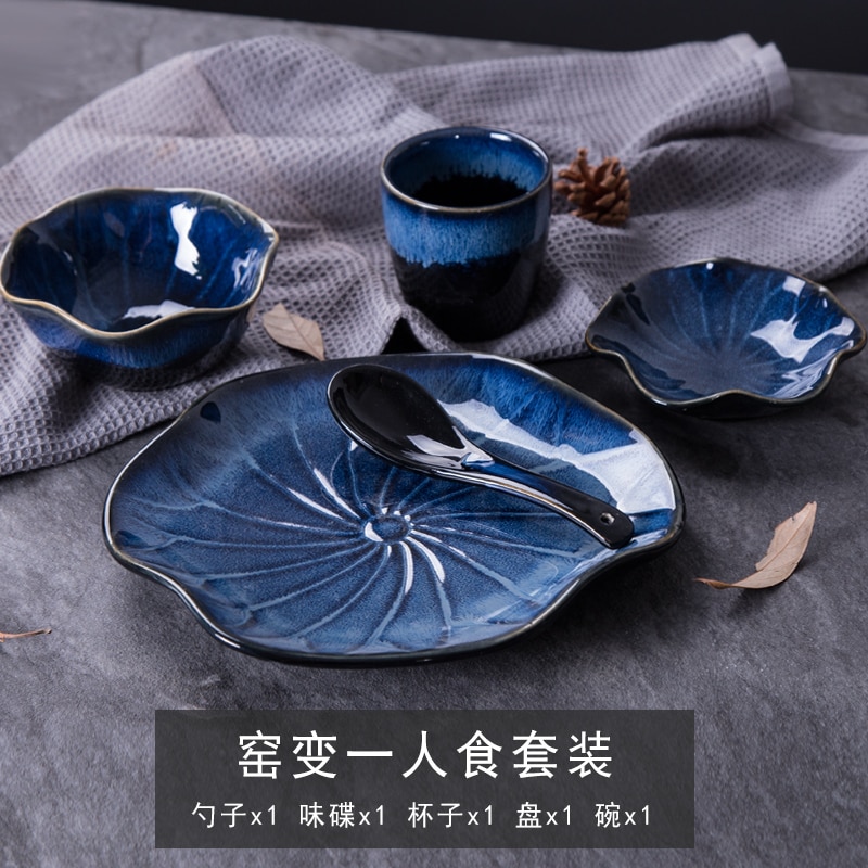 Japanese-style Ceramic Cutlery Set Matching Dishes... – Grandado