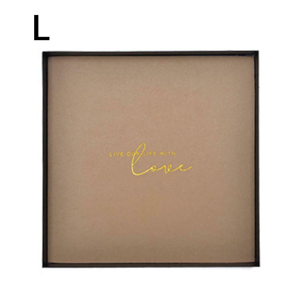 Förvaringsbricka moderna brickor lädermatta järn f... – Grandado