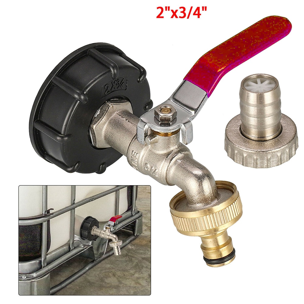 Ibc Adapter Met Afvoer Kogelkraan Voor 1000 Liter ... – Grandado