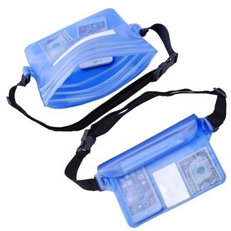 Runseeda Waterproof Swimming Bag Clear Waist belt ... – Grandado