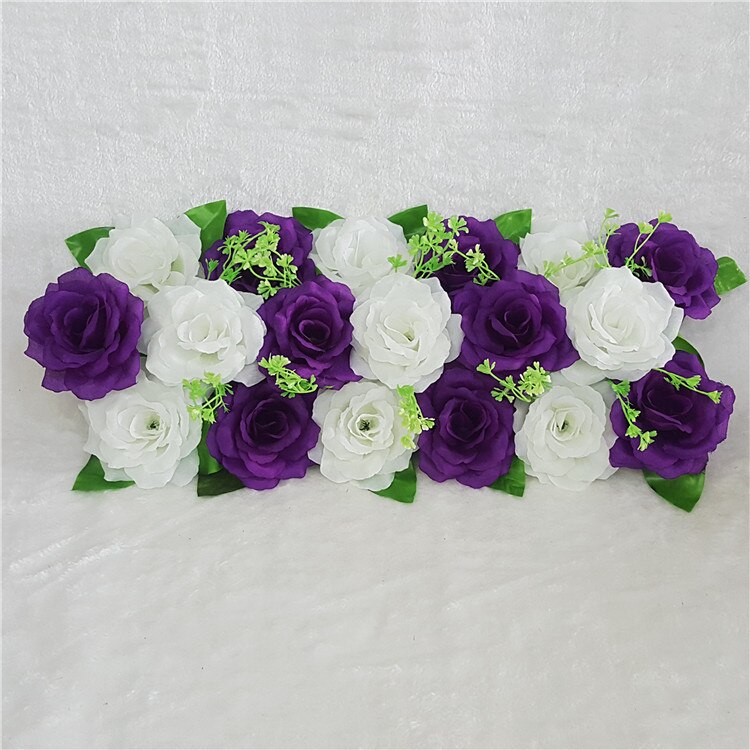 Artificial Rose Row Wedding Flower Row Arch Flower... – Grandado