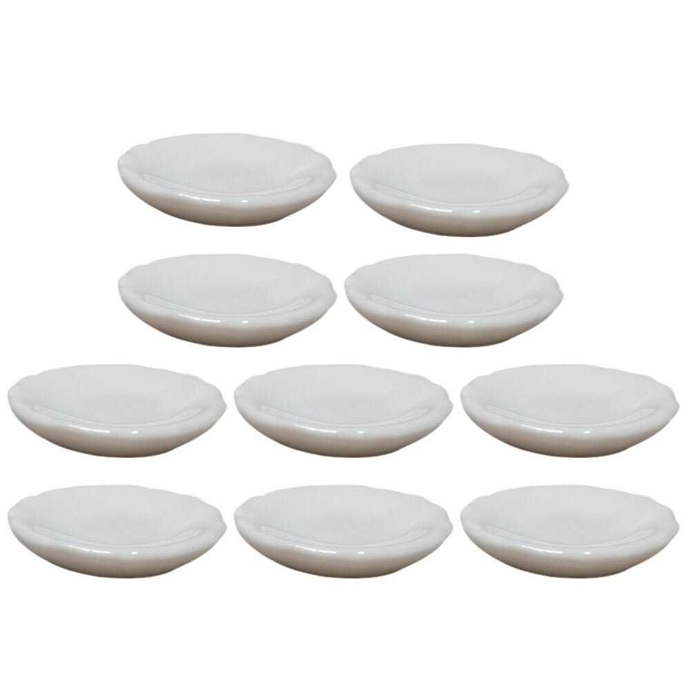 10Pcs Mini House Ceramic Plates Mini House Scene L... – Grandado