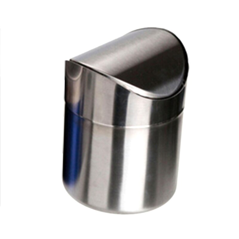 Stainless Steel Trash Bin 1.5L Mini Car DustBin Sw... – Vicedeal