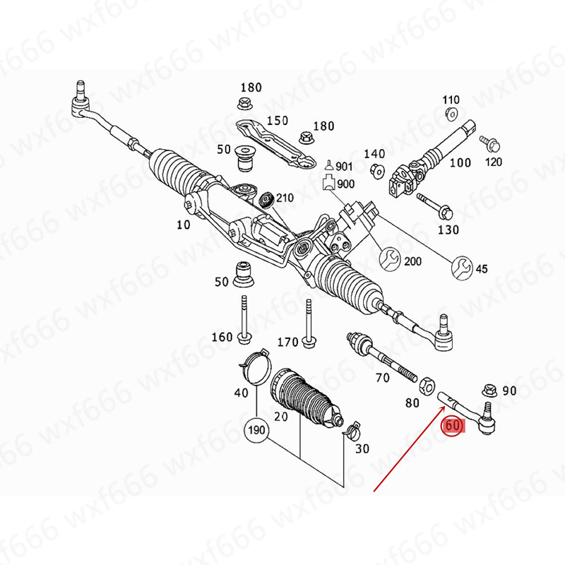 Auto Stuur trekstang Geschikt voor CL 500 S 320mer... – Grandado