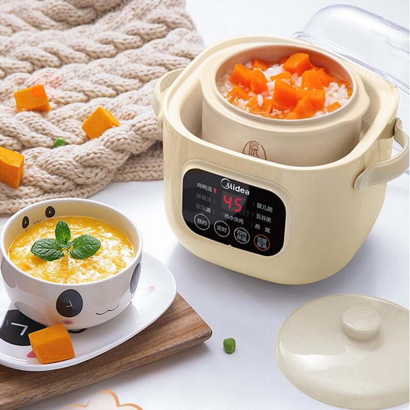 220v 0.8l Ceramic Electric Slow Cooker Household M... – Grandado
