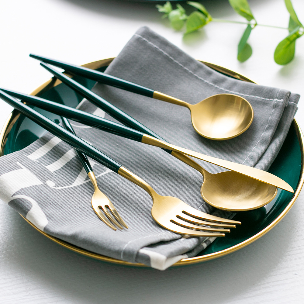 Tummanvihreä kultainen 304 ruostumatonta terästä a... – Grandado