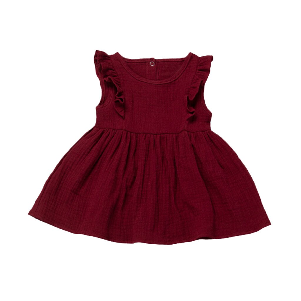 ¡Novedad de ! Vestidos para niñas, vestido liso co... – Grandado