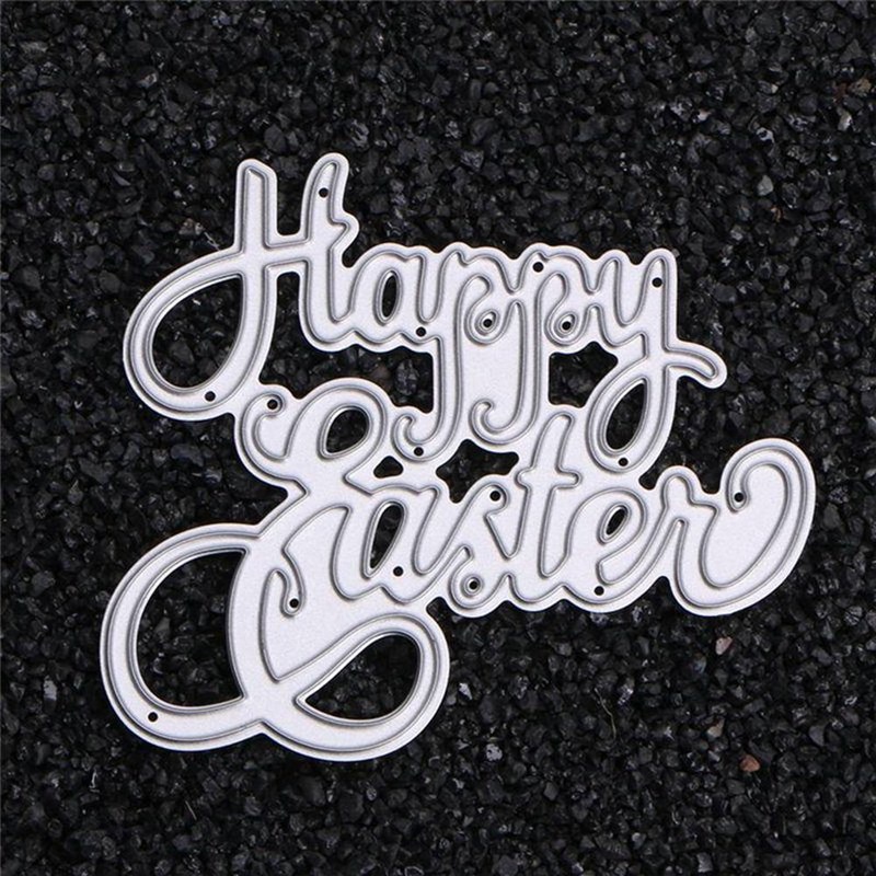Happy Easter Eggs Metal Steel Cutting Dies Stencil... – Vicedeal