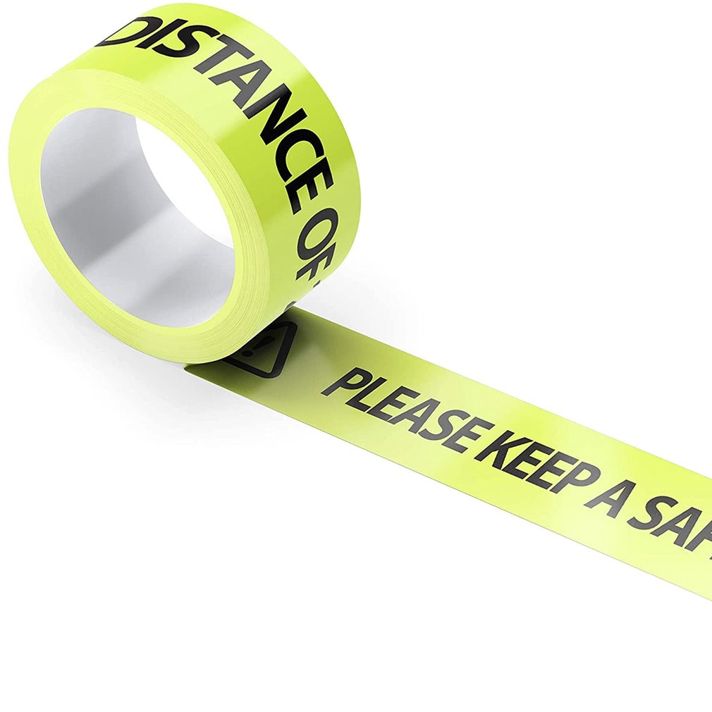 Self-Adhesive Floor Warning Tape Reminder Social D... – Grandado