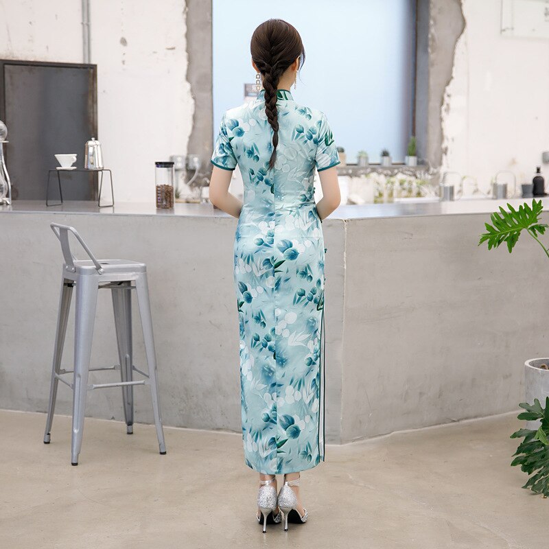 Chinese Traditional Cheongsam Women Split Qipao Dr... – Grandado