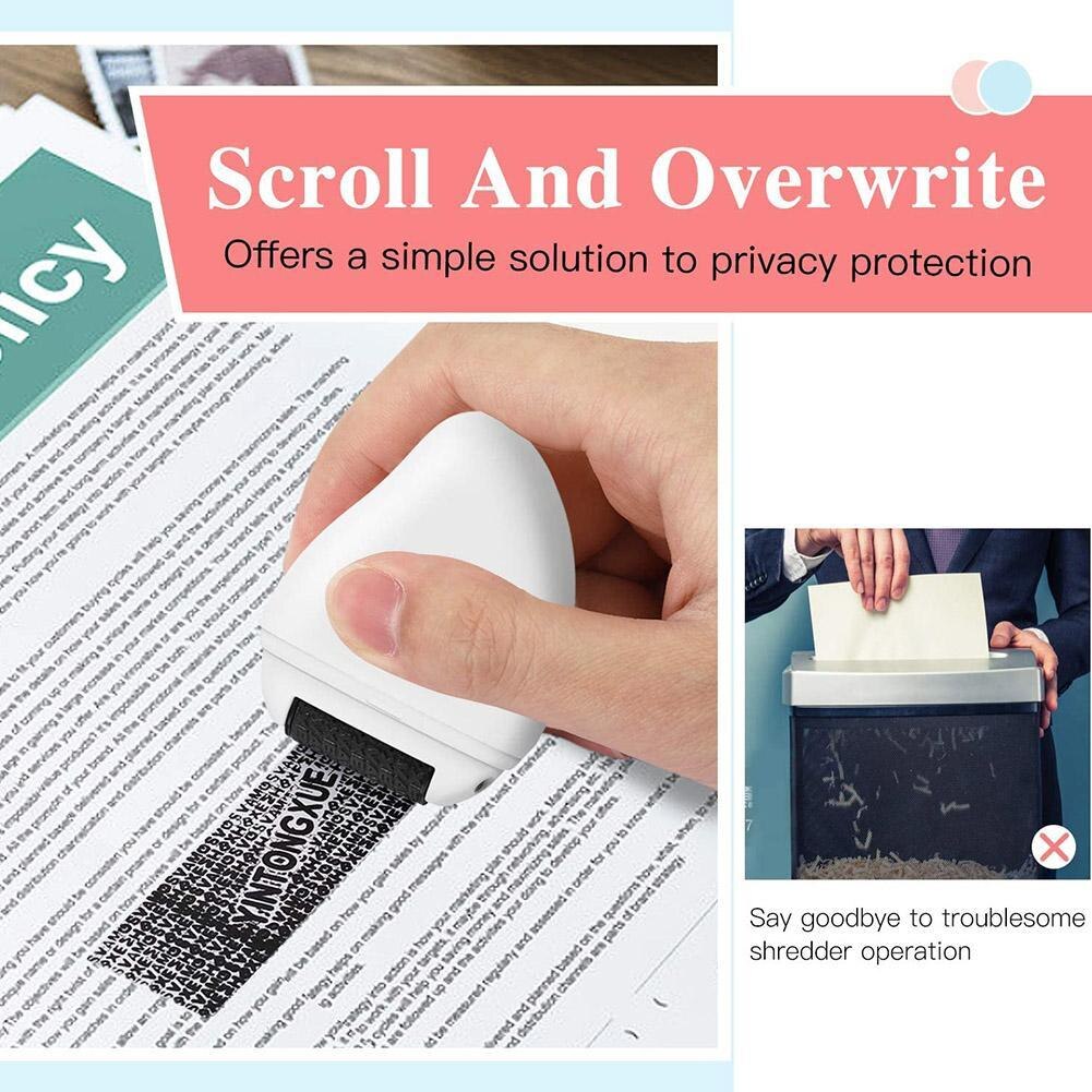 Self-Inking Identity Theft Protection Roller Stamp... – Grandado