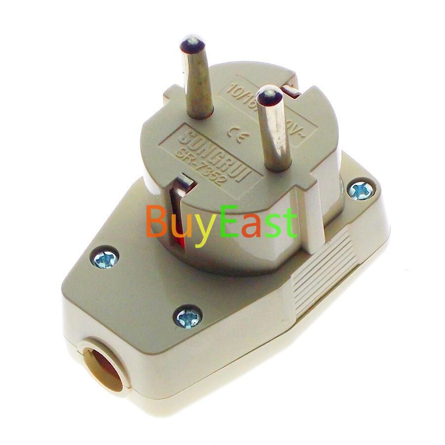 2 x Schuko Germany Type F Rewireable Power Plug 25... – Vicedeal