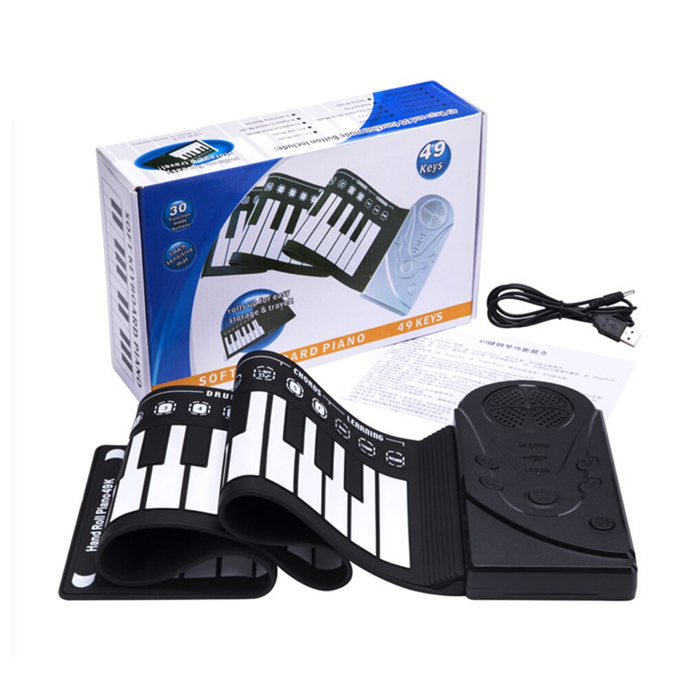 49 / 61 Keys Roll Up Piano Portable Rechargeable E... – Vicedeal