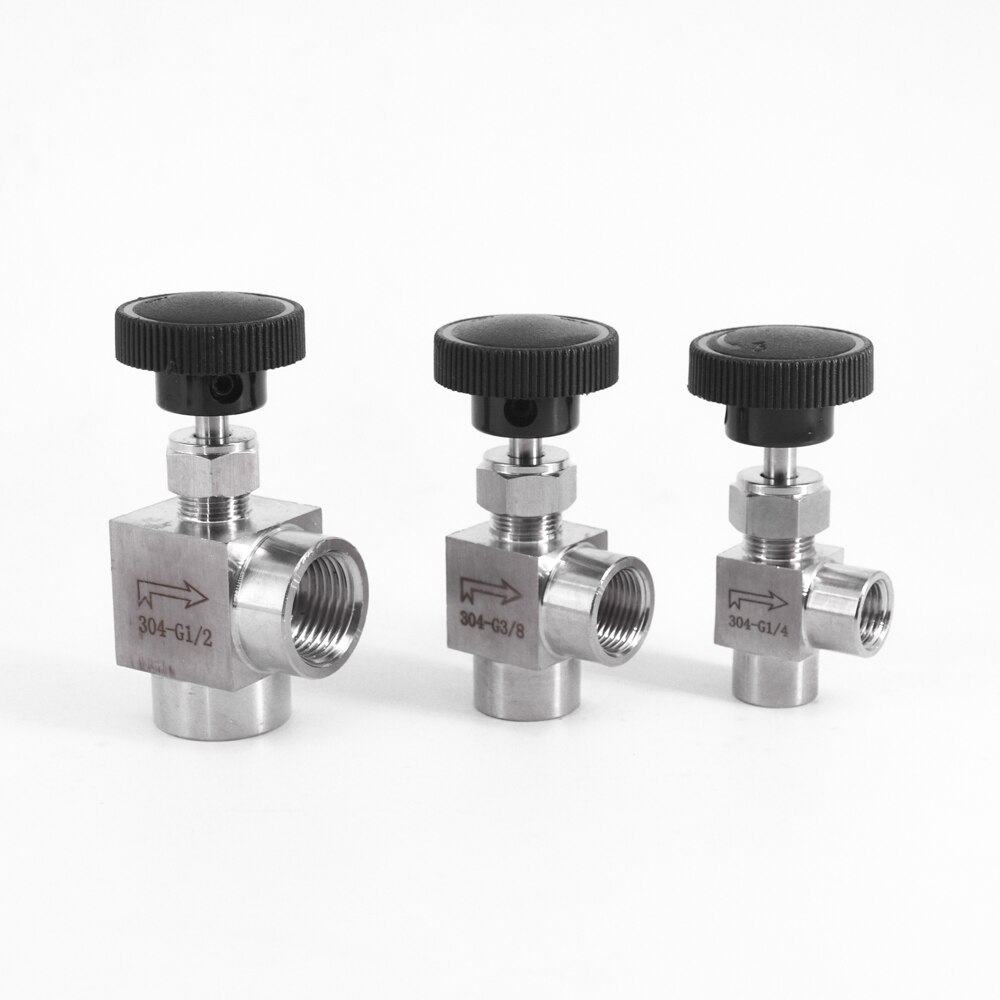 1/8" 1/4" 3/8" 1/2" BSP NPT Female Angle Needle Va... – Vicedeal