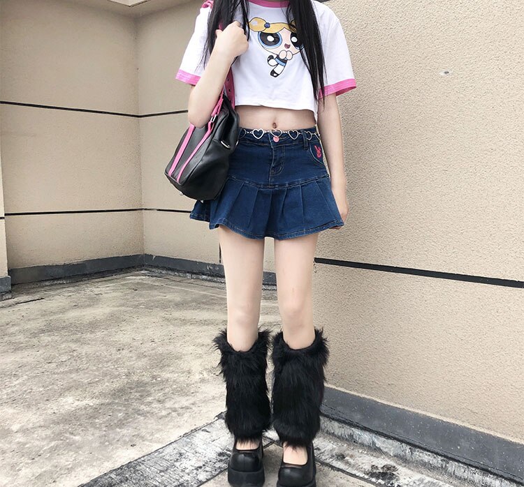 Winter Japanese Girl Knee Sleeve Leg Cover Harajuk... – Grandado