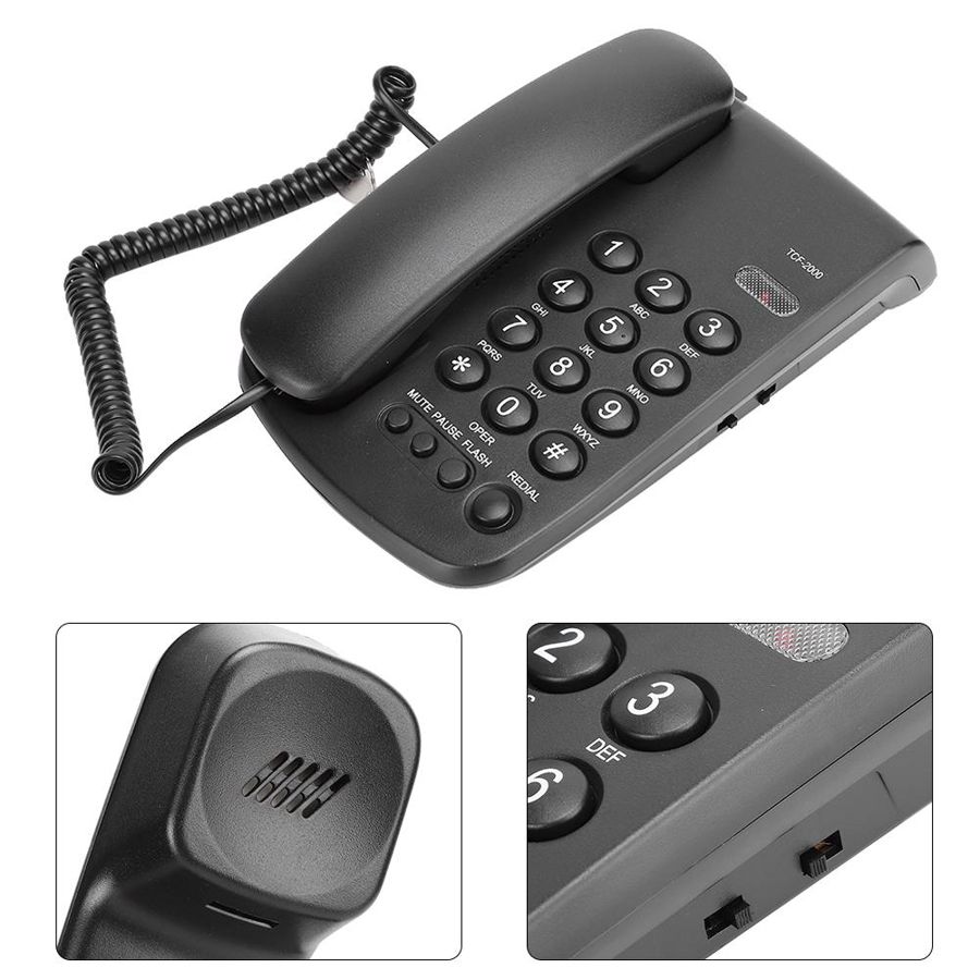 telefono Landline Telephone Corded Fixed Desktop W... – Grandado