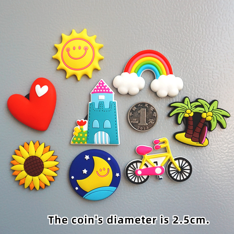 Cute Cartoon Fridge Magnets Duck Rainbow Sun Magne... – Grandado