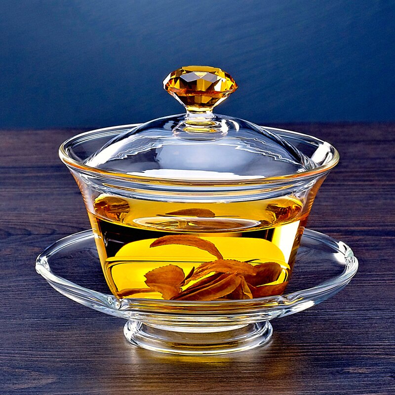 160ml China Gaiwan Heat Resistant Glass Tea Bowl H... – Grandado