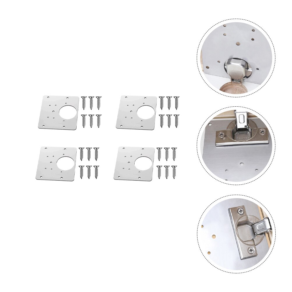 4pcs Hinge Repair Plate Kitchen Hinge Repair Plate... – Grandado