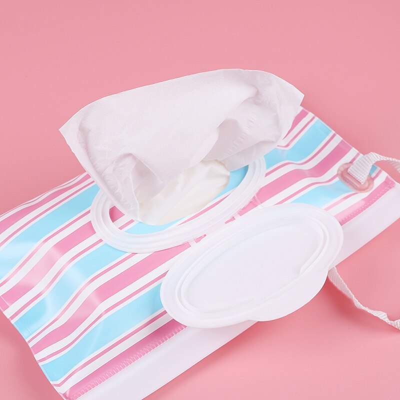 1PC Zipper Wet Wipes Bag Snap-strap Hanging Paper ... – Grandado
