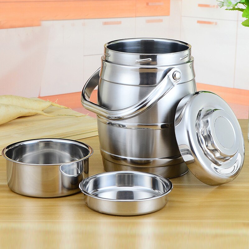 1.6L/2.4L/3L Double-layer Vacuum Lunch Box Picnic ... – Grandado