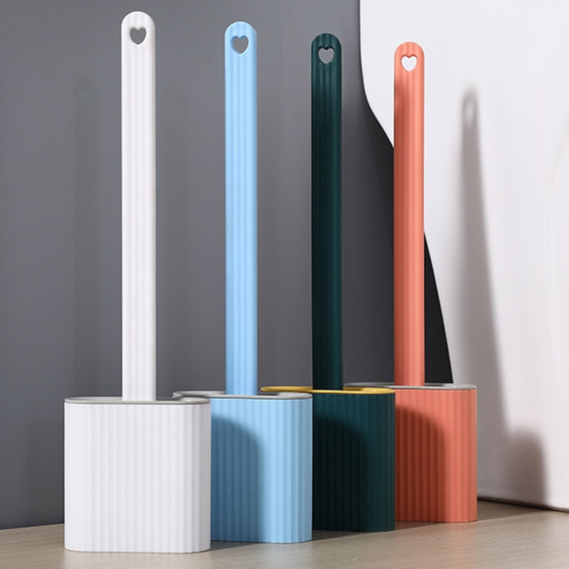 Siliconen Wc Borstel Platte Flexibele Zachte Haren... – Grandado