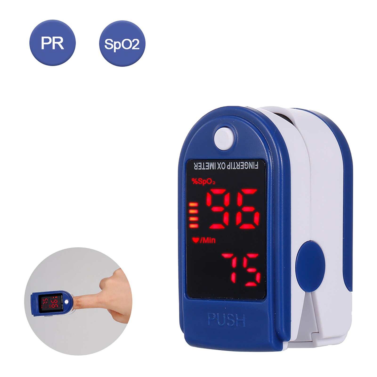 Fingertip Pulse Oximeter Digital TFT Display Blood... – Vicedeal