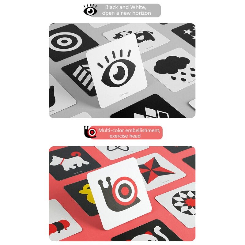 Black White Colorful Visual Stimulation Learning A... – Vicedeal