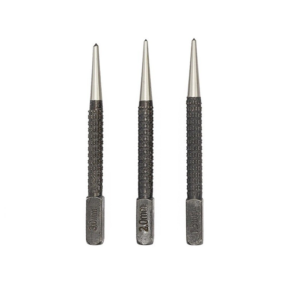 3Pcs Center Punch Set High-Carbon Staal Ronde Vorm... – Grandado