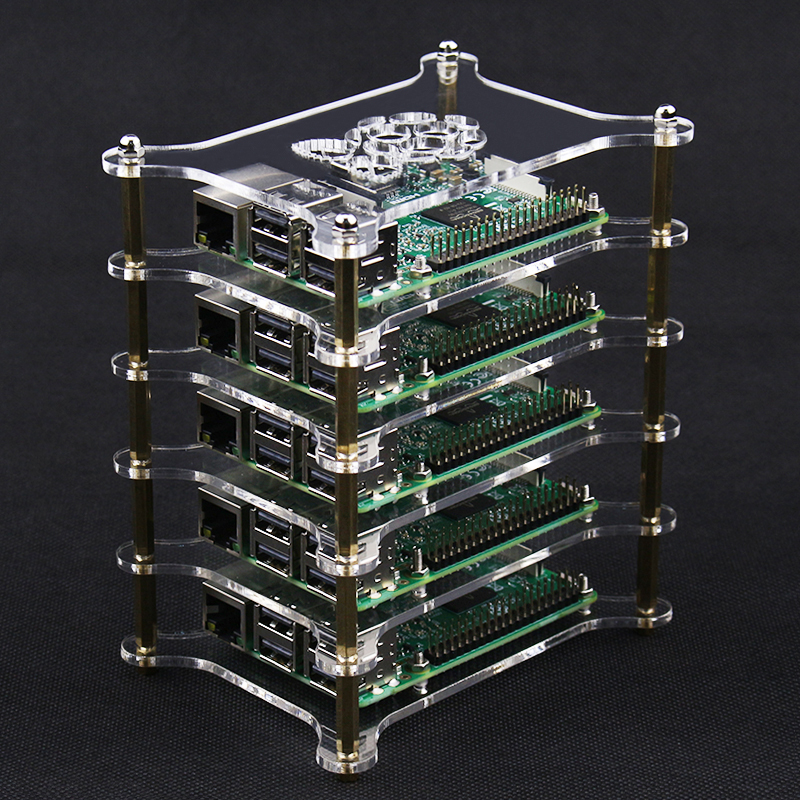 Raspberry Pi 6 7 8 9 10 11 Layers Case Tansparent ... – Grandado