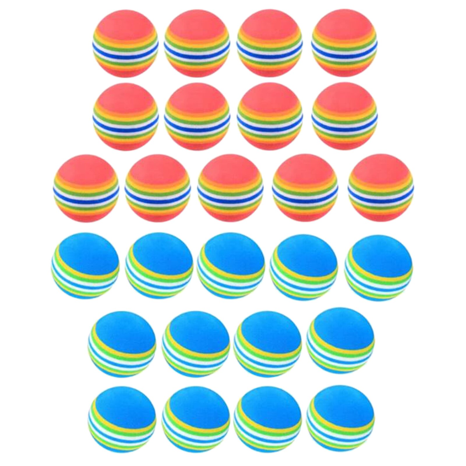 26x Golf Foam Ball EVA Rainbow Sponge Balls Drivin... – Grandado