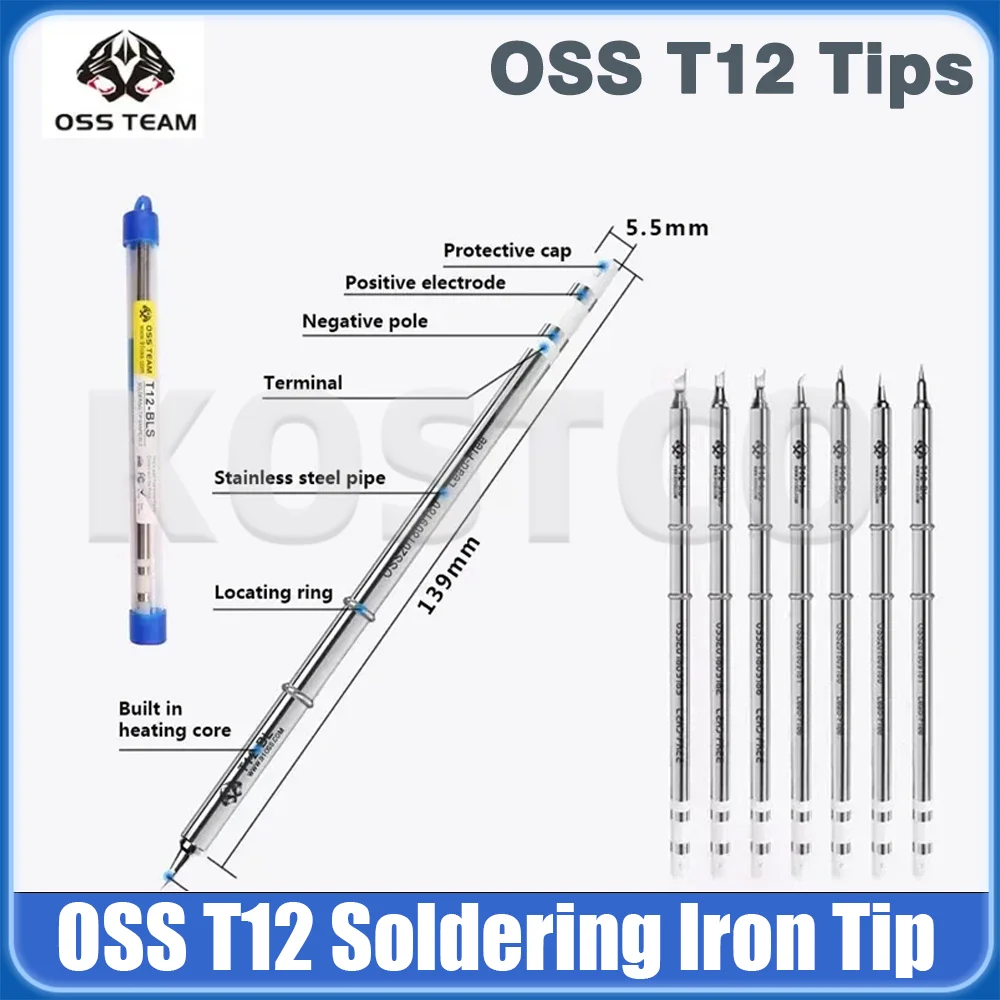 OSS T12 T12-X Plus Soldering Tip BLS/BJS/SKUS/KU/S... – Vicedeal