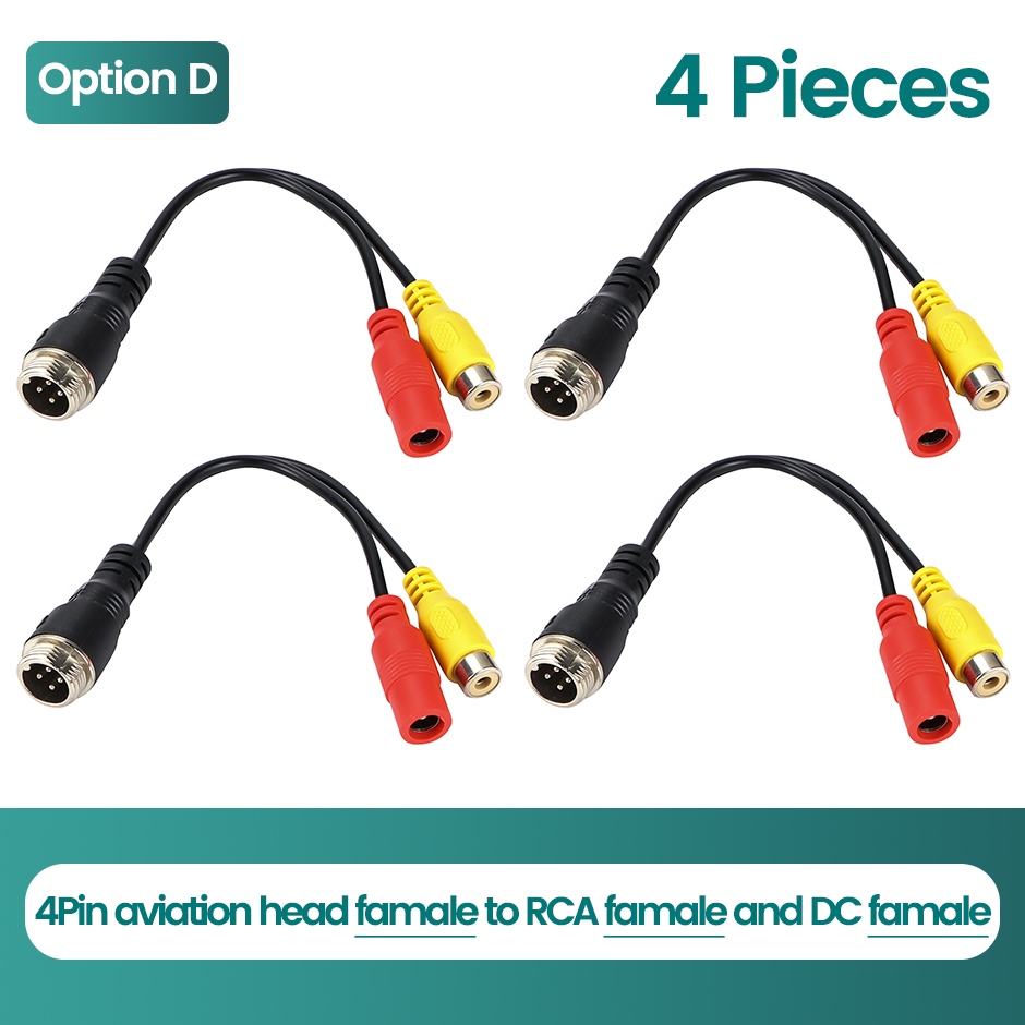 4Pin Aviation Head Male/Female to RCA Male DC Male... – Grandado