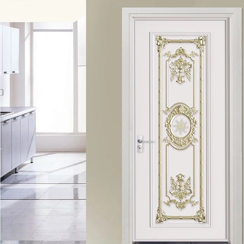 Luxury Feeling Door Stickers Home Decoration Golde... – Vicedeal