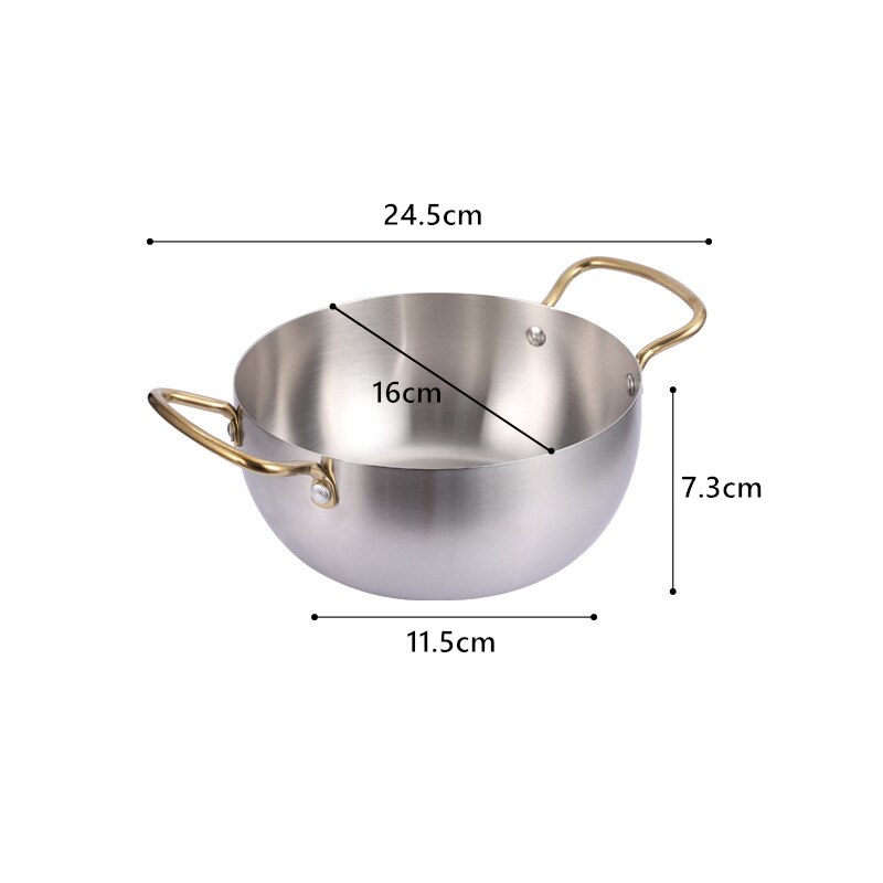 1Pc Household Soup Pot Instant Noodle Pot Stainles... – Grandado