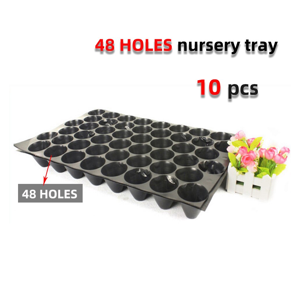 Plant Nursery Tray 48 or 72 Holes Plastic Planting... – Vicedeal